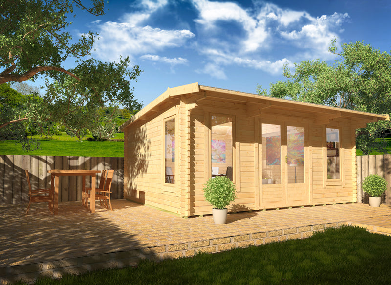 Jacob log cabin by woodlands – islandshedsandlogcabins