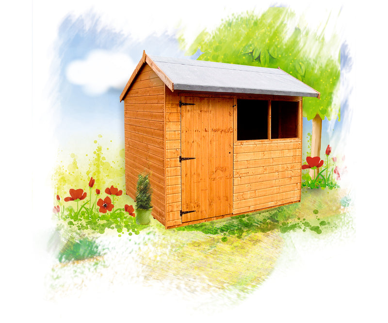Pytchley apex roof shed – islandshedsandlogcabins